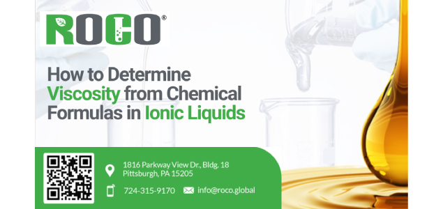 Determine Viscosity from Chemical Formulas in Ionic Liquids
